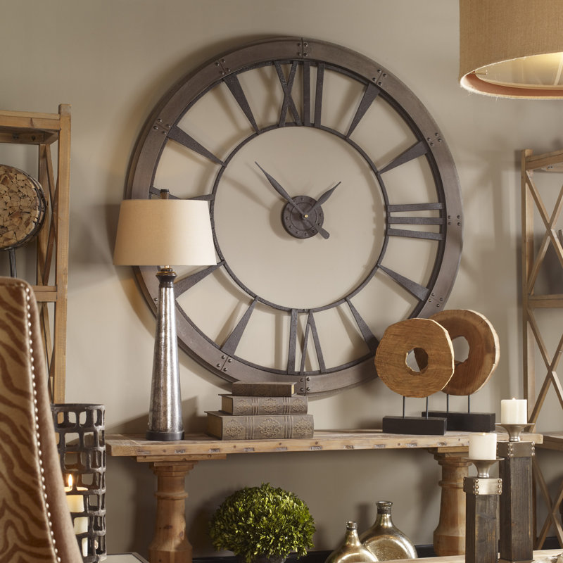 Uttermost Oversized 60" Ronan Wall Clock & Reviews | Wayfair