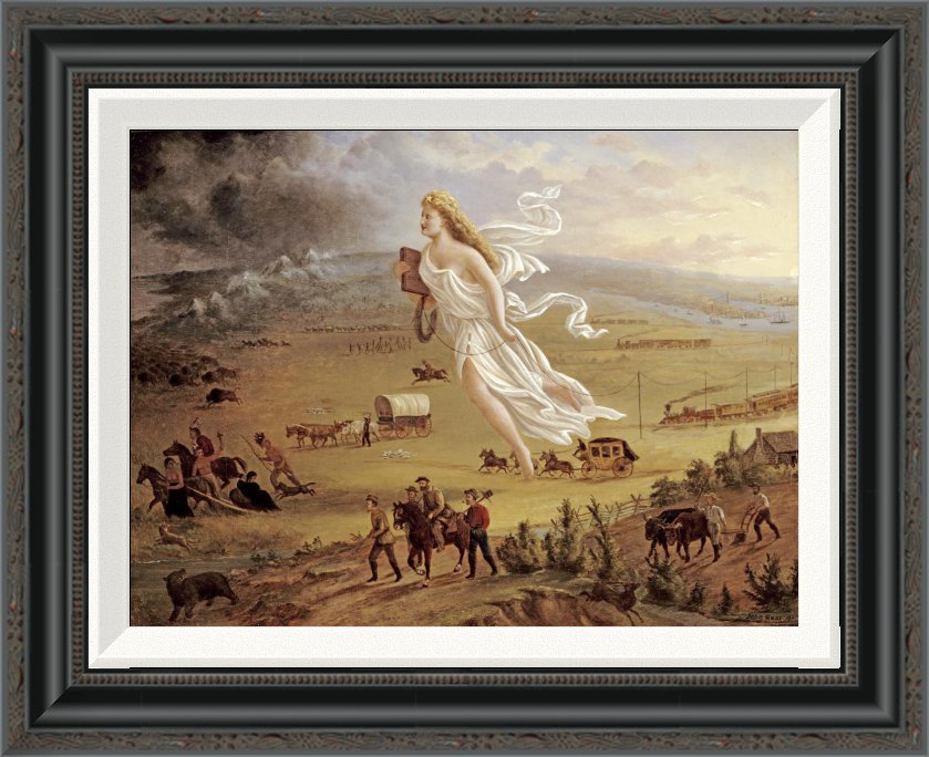 Global Gallery American Progress by John Gast - Picture Frame Print on ...