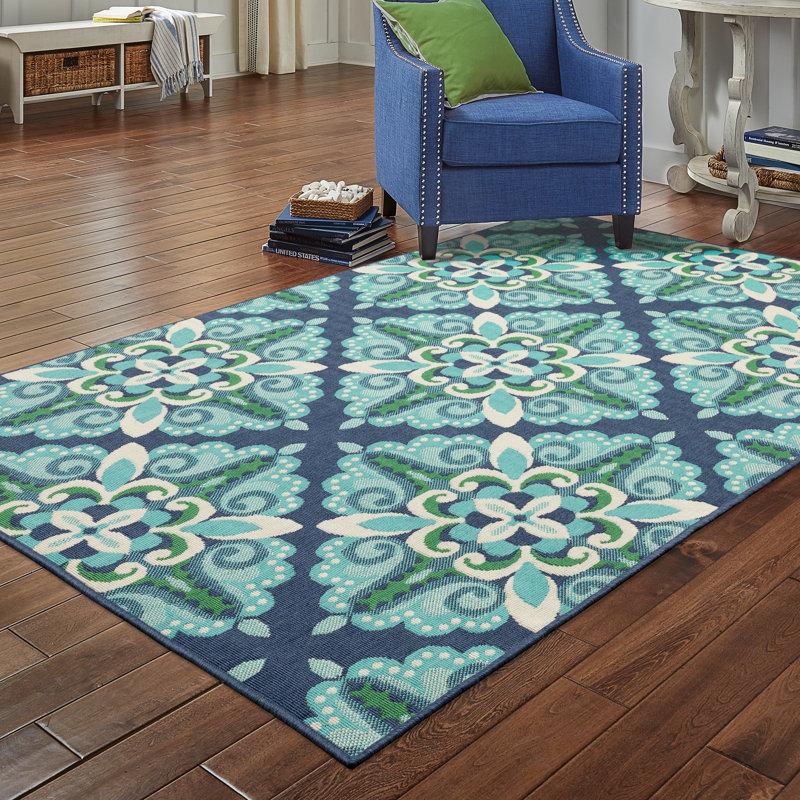 Lark Manor Deltana Synthetic Indoor/Outdoor Rug & Reviews | Wayfair