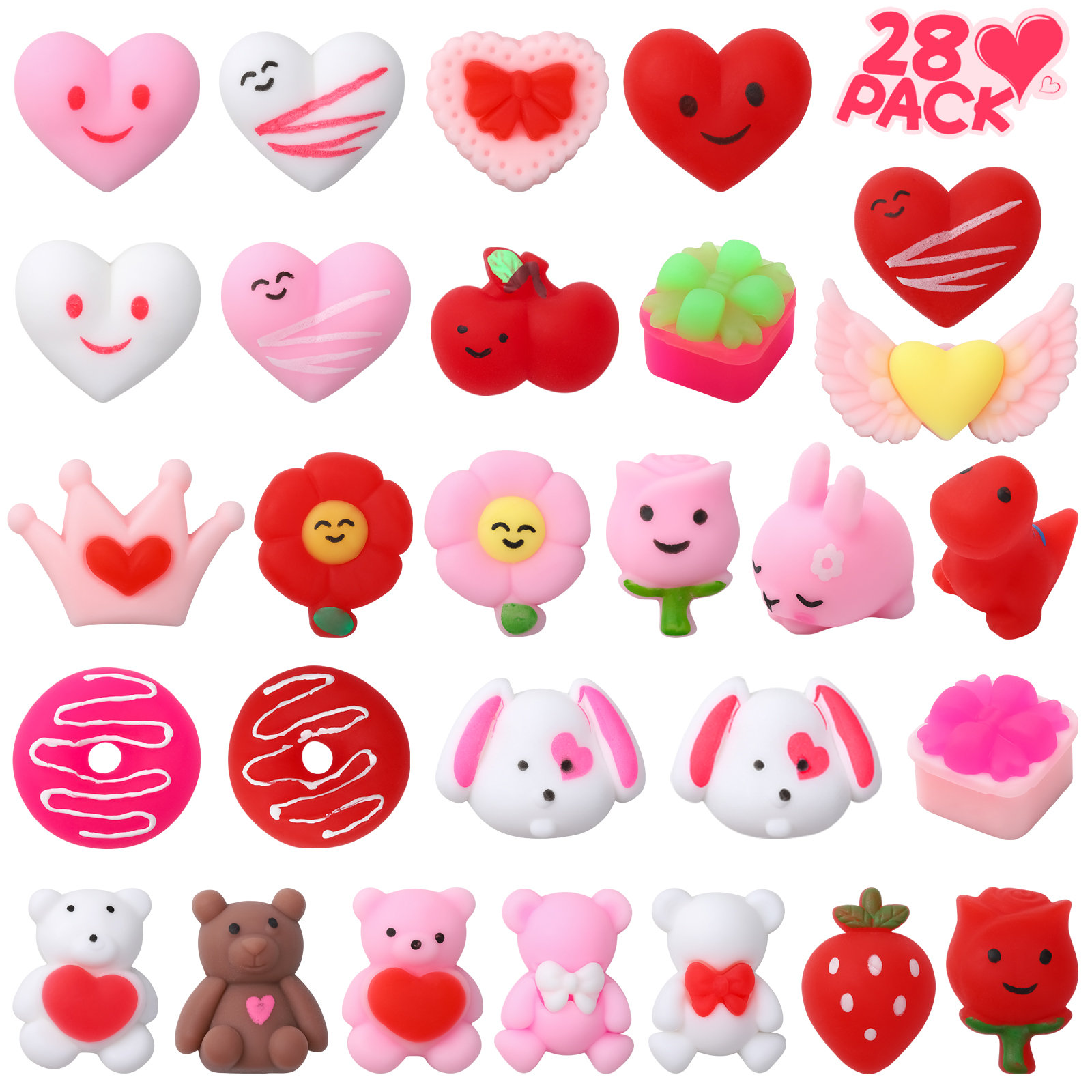 gaomon Soft Glue Dumplings Pinch Toy Set Colorful Valentine's Day ...