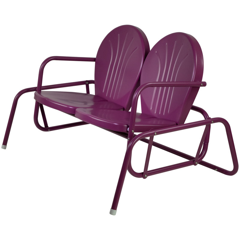 Northlight Seasonal Metal Outdoor Glider | Wayfair