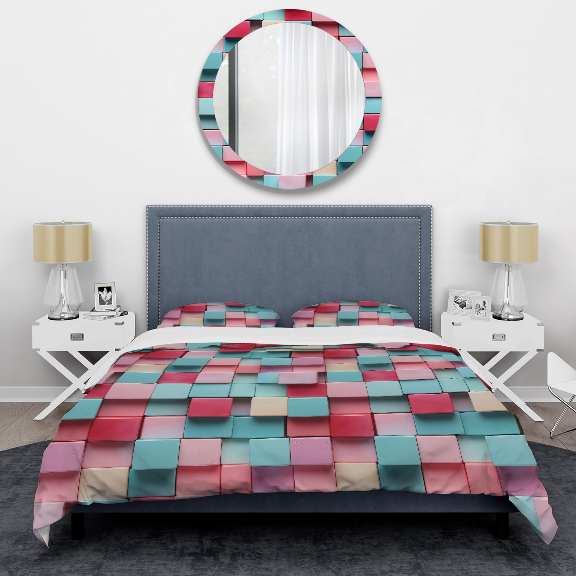 Design Art Popart Candyland Blocks Duvet Cover Set | Wayfair