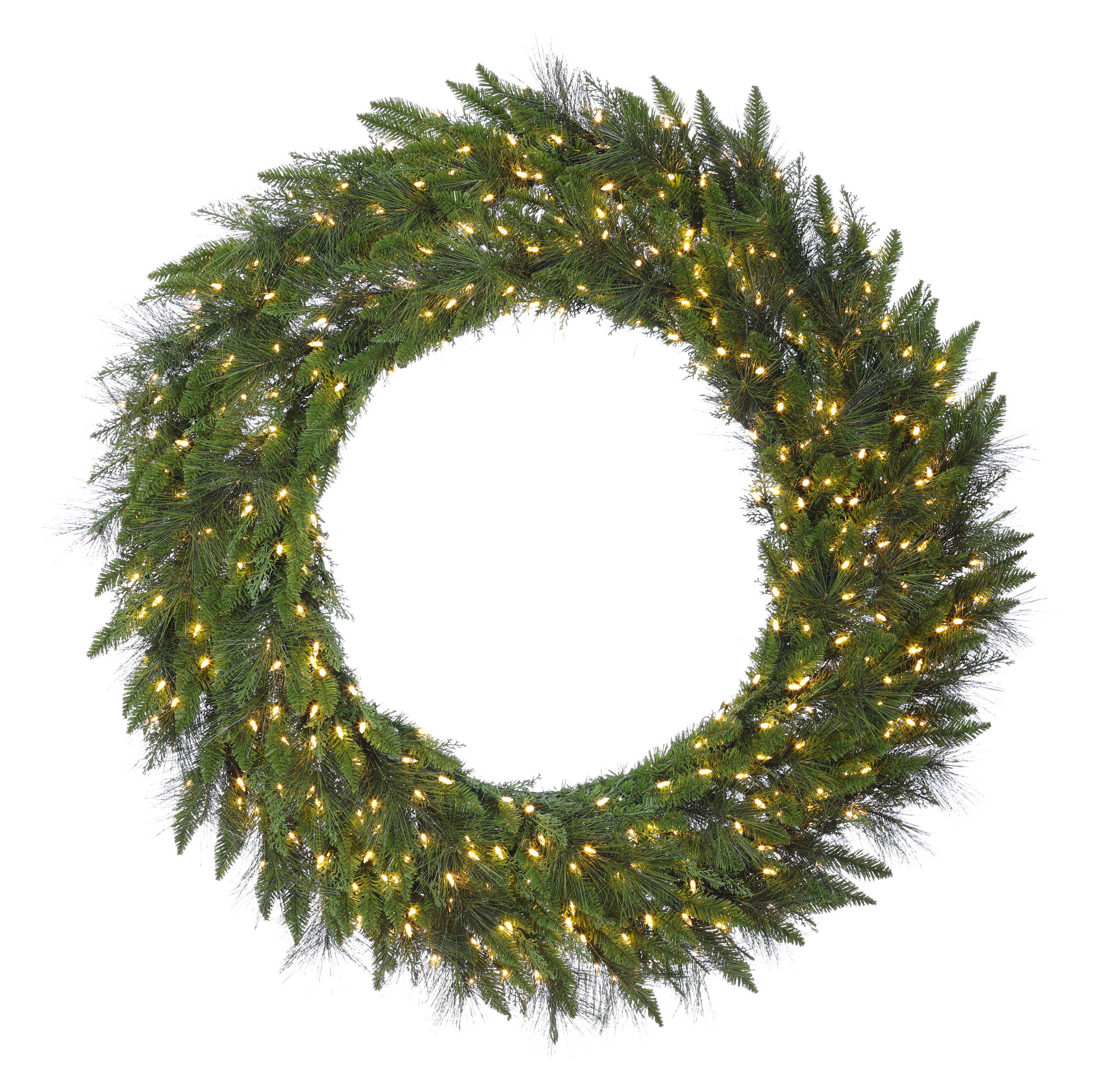 Winward Silks DELUXE MIX PINE WREATH | Perigold
