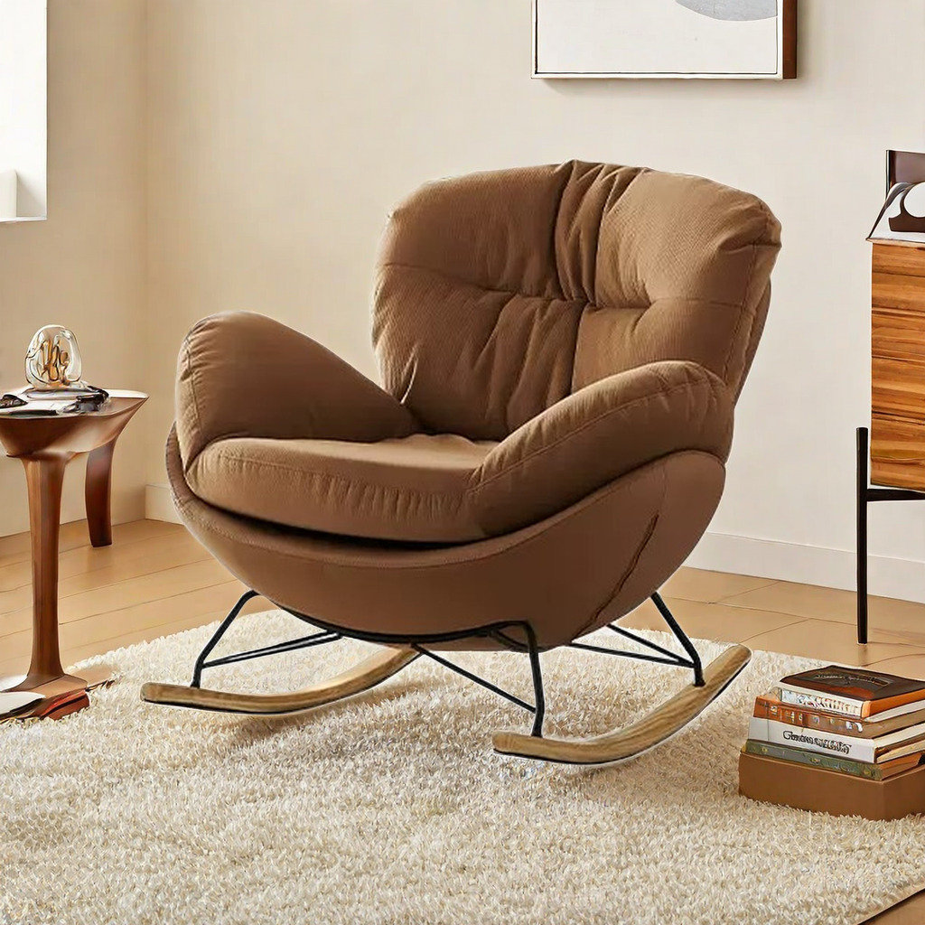 Corrigan Studio® Light luxury art rocking chair | Wayfair