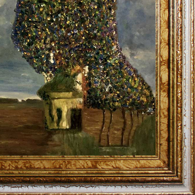 Vault W Artwork The Large Poplar II (Gathering Storm) Framed On Canvas ...