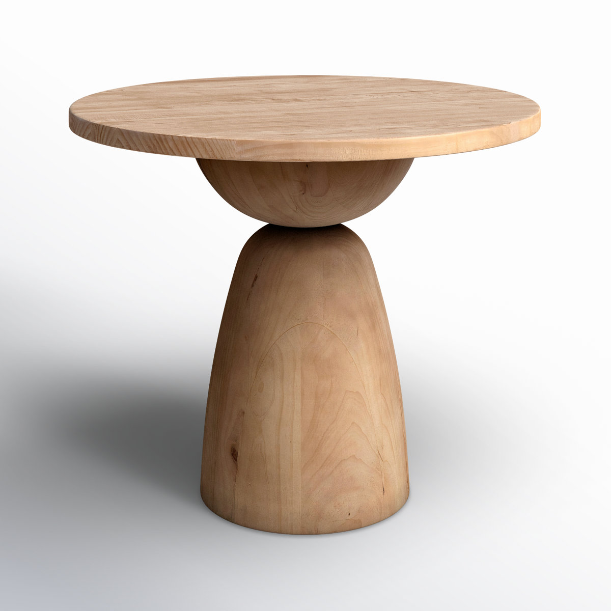 AllModern Saria Reclaimed Pine Round Modern Hourglass Bistro Dining ...