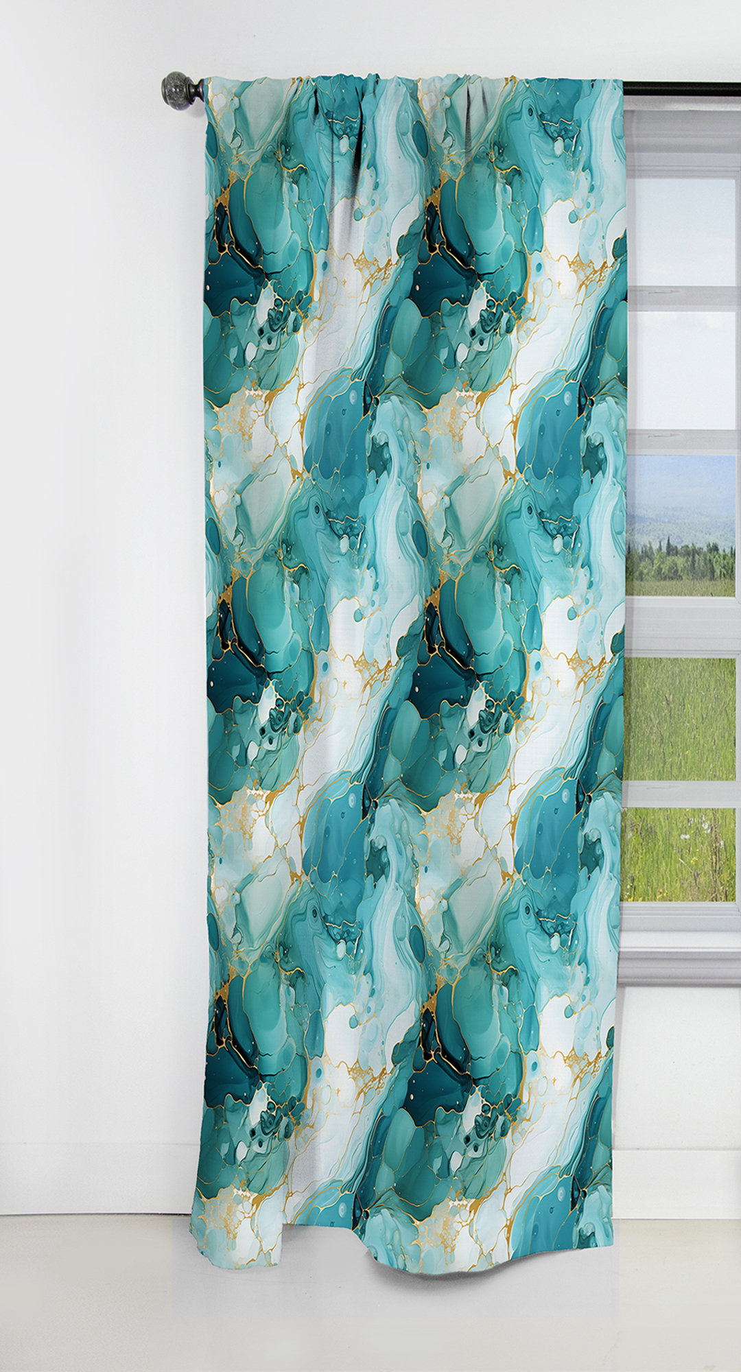 Design Art Emerald Oceanic Allure Marble Pattern - Abstract Marble ...