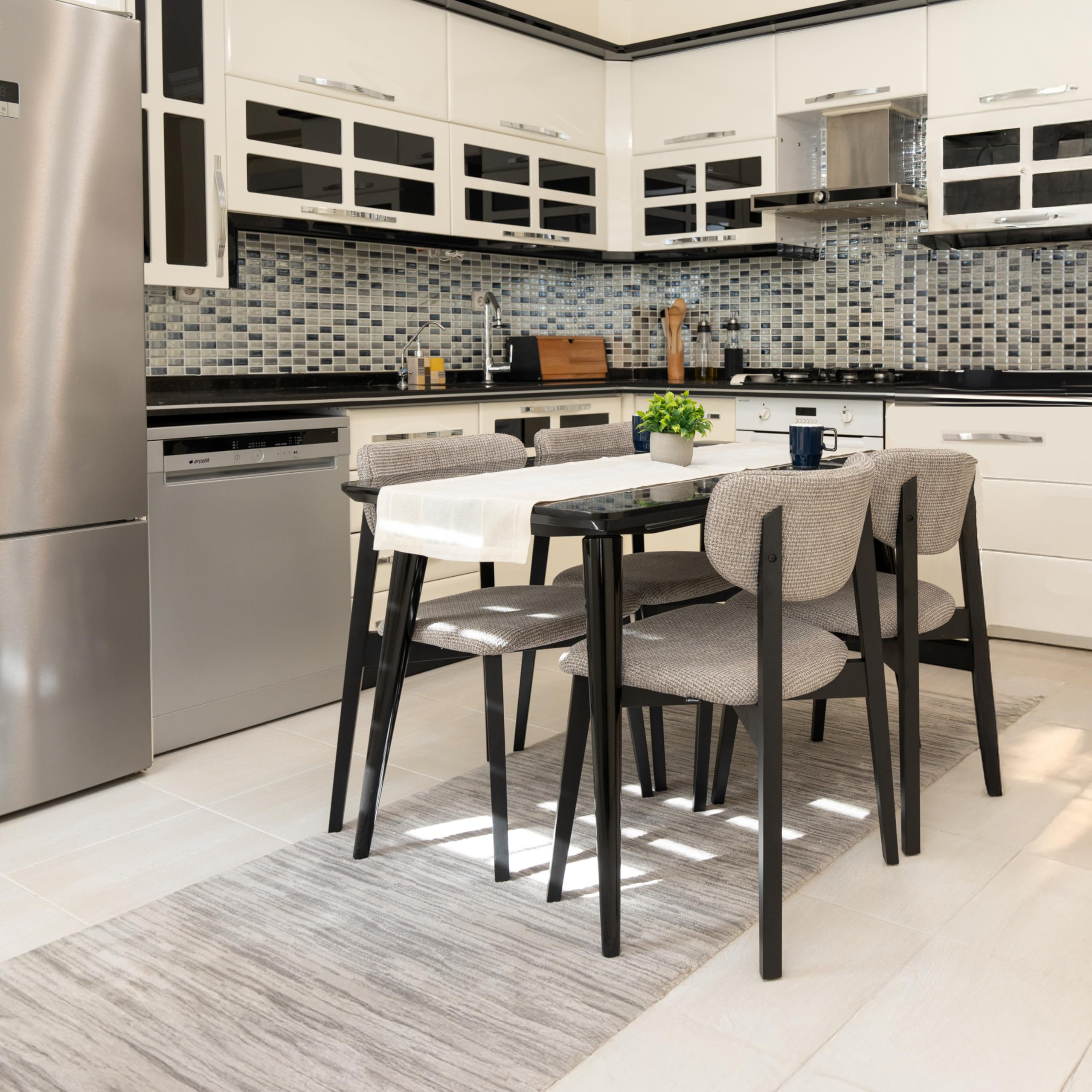 bis chair Leto Wooden Dining Chairs Mid Century Upholstered Modern ...