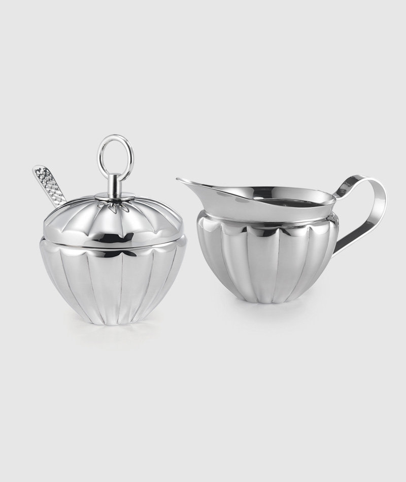 Mary Jurek Design Inc Silhouette Sugar And Creamer Set with Lid ...