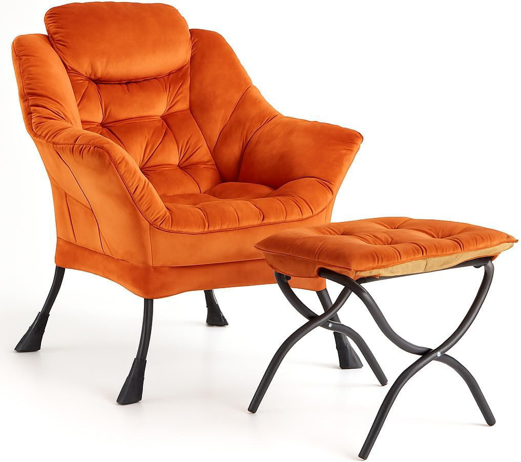 Lark Manor™ Lazy Chair With Ottoman, Modern Lounge Accent Chair,Leisure ...
