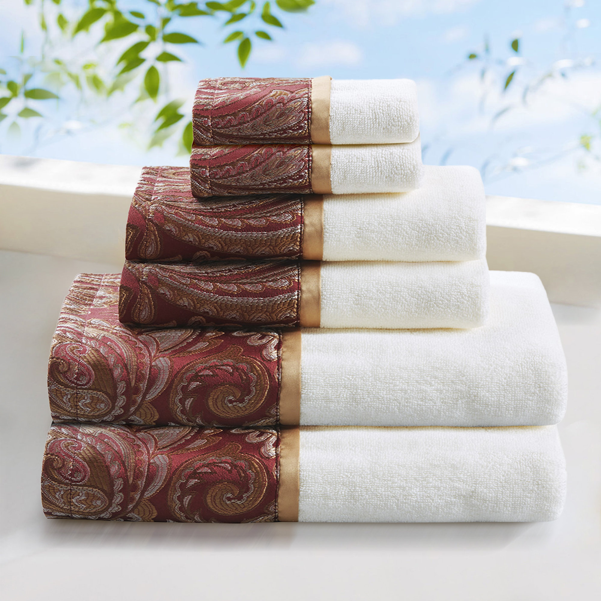 Bungalow Rose Rreon 6 - Piece 100% Cotton Multi-Size Set Guest Room ...