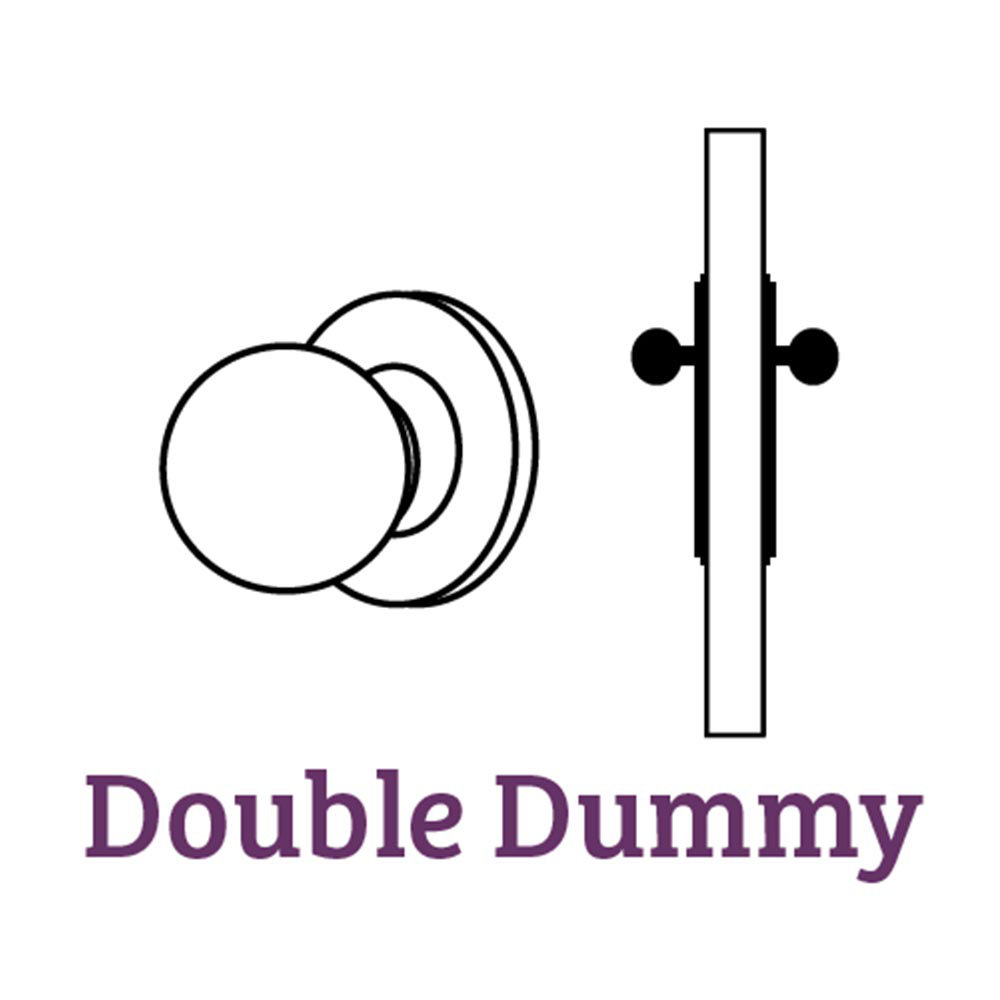 Grandeur Fifth Avenue Short Plate Double Dummy with Fifth Avenue Knob ...