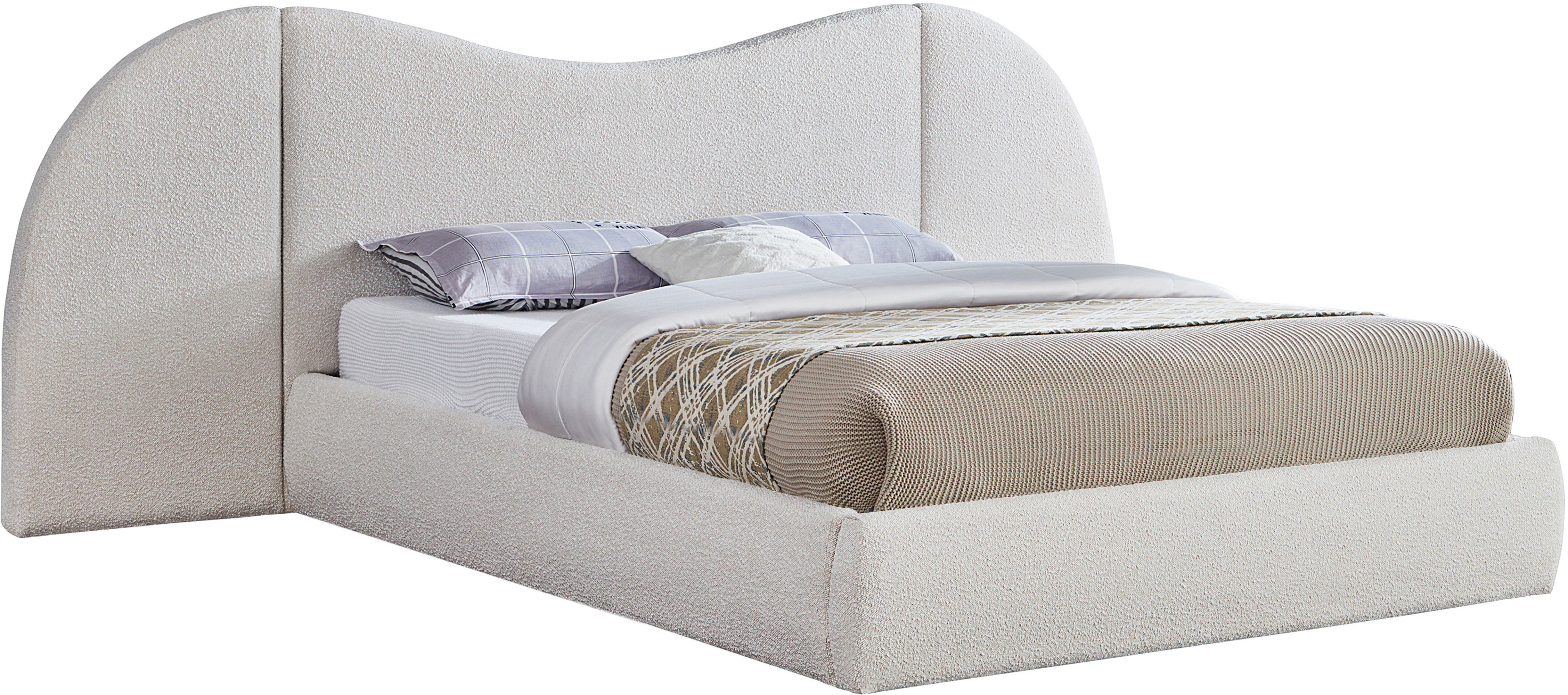 Wrought Studio™ Hyrup Upholstered Panel Bed | Wayfair
