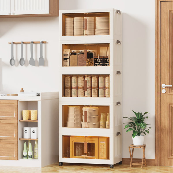 WFX Utility™ Wide 5 Tier Extra Large Plastic Storage Bins With Lids ...