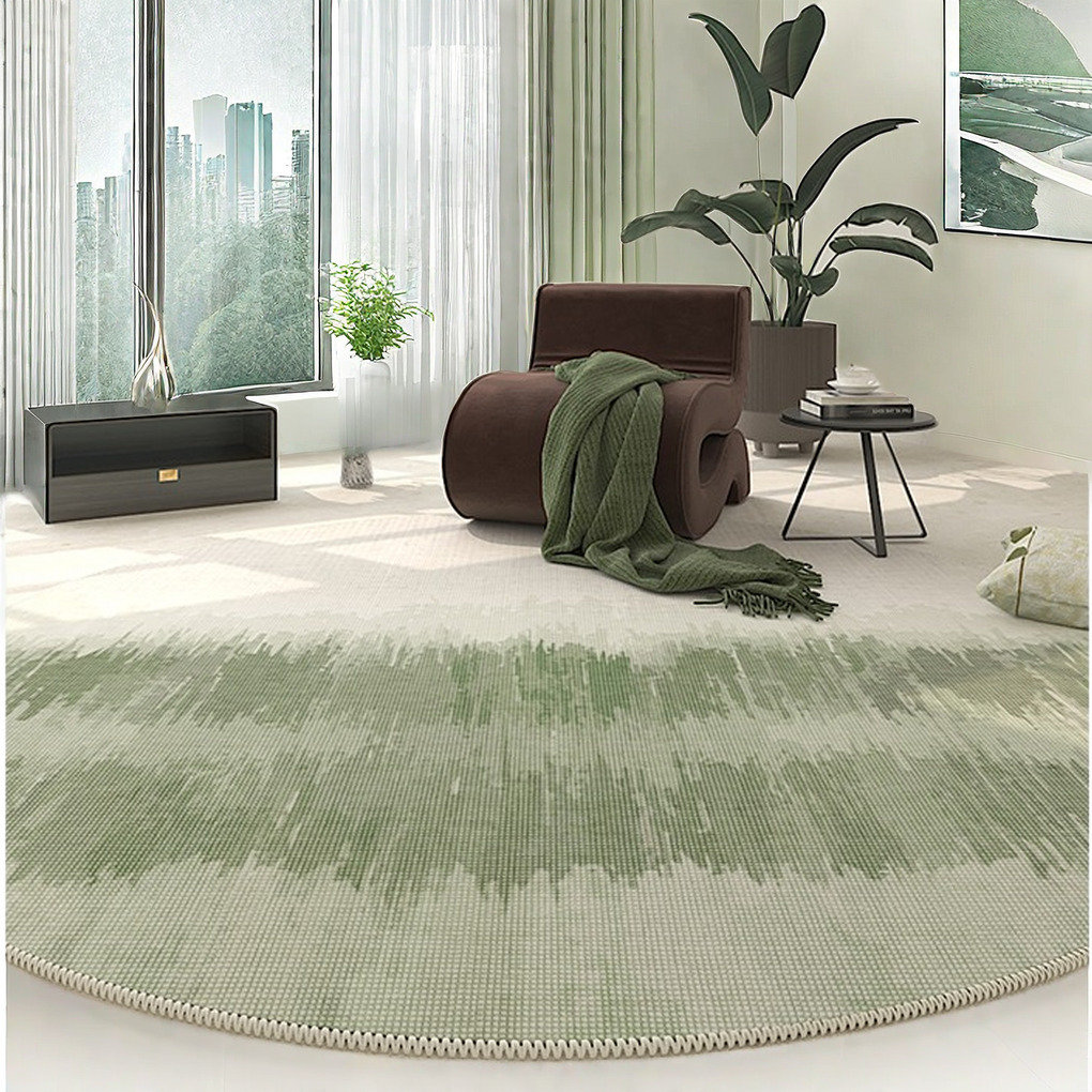 Orren Ellis Round Rooland Area Rug with Non-Slip Backing | Wayfair