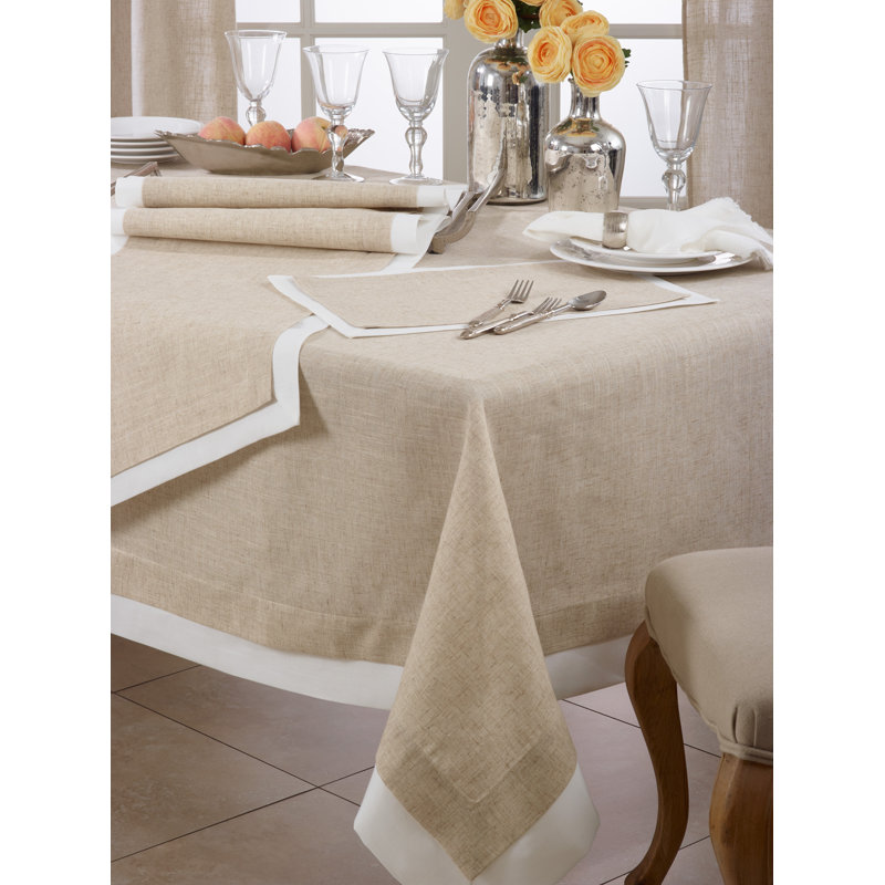 Alcott Hill® Pennock Thick Border Table Runner & Reviews | Wayfair