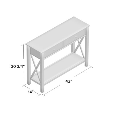 Sand & Stable Stimpson 42'' Solid Wood Console Table & Reviews | Wayfair