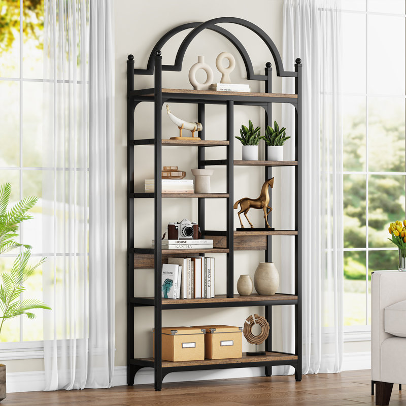 House of Hampton® Landrienne 31.5" Bookshelf, Large Storage Bookcase ...