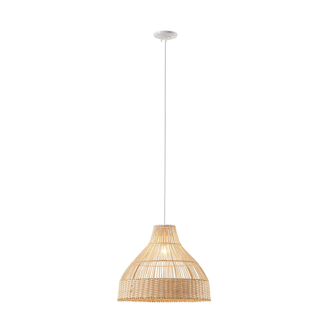 Bayou Breeze Gracie Mills Maritza Bell Shaped Natural Bamboo Pendant ...