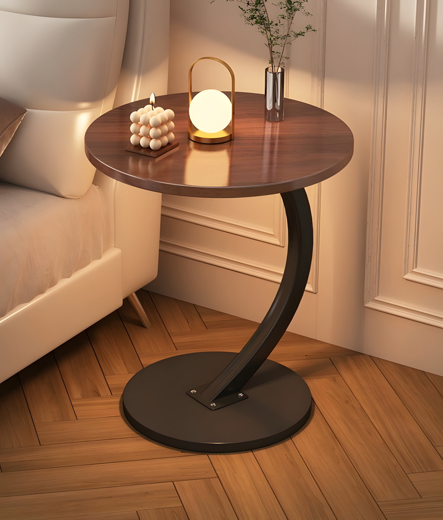 17 Stories Round Side Table For Living Room, Bedroom, Or Balcony - Sturdy And Versatile End ...