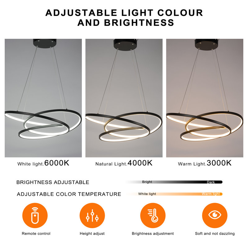 Wrought Studio™ 1 - Light Dimmable Unique/Statement LED Pendant ...