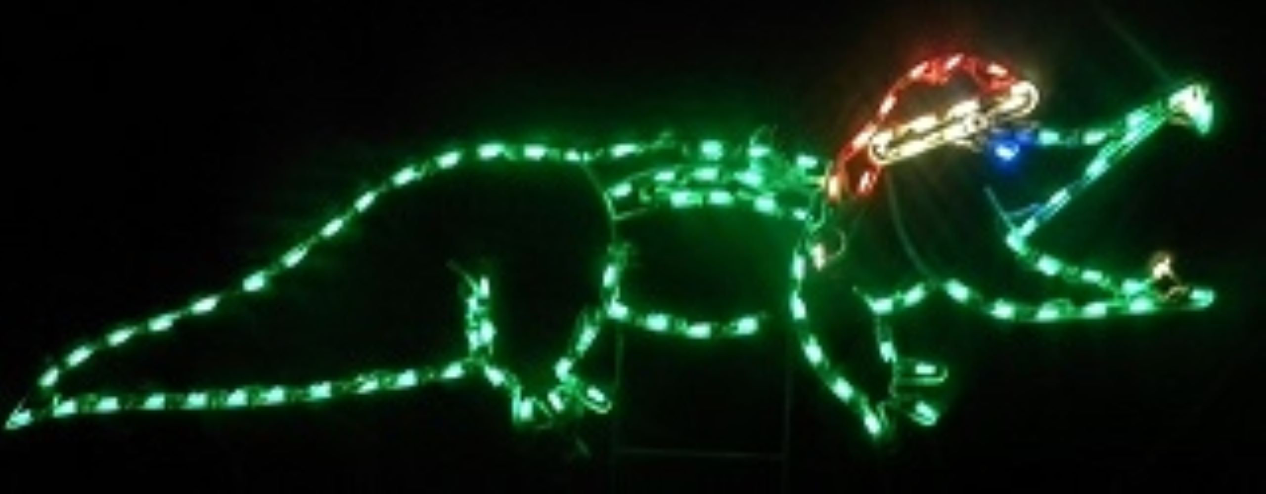 Lori's Lighted D'Lites Large Gator with Santa Hat Nautical Christmas ...