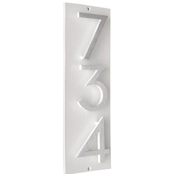 Montague Metal Products 12'' H Metal House Number & Reviews | Wayfair