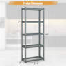 Rebrilliant 4 Pcs 5-tier Metal Shelving Unit Heavy Duty Wire Storage ...