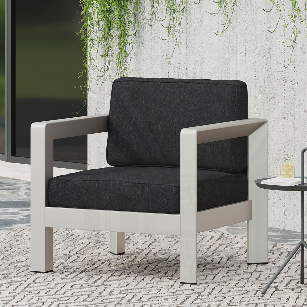 Ebern Designs Outdoor Aluminum Club Chair | Wayfair