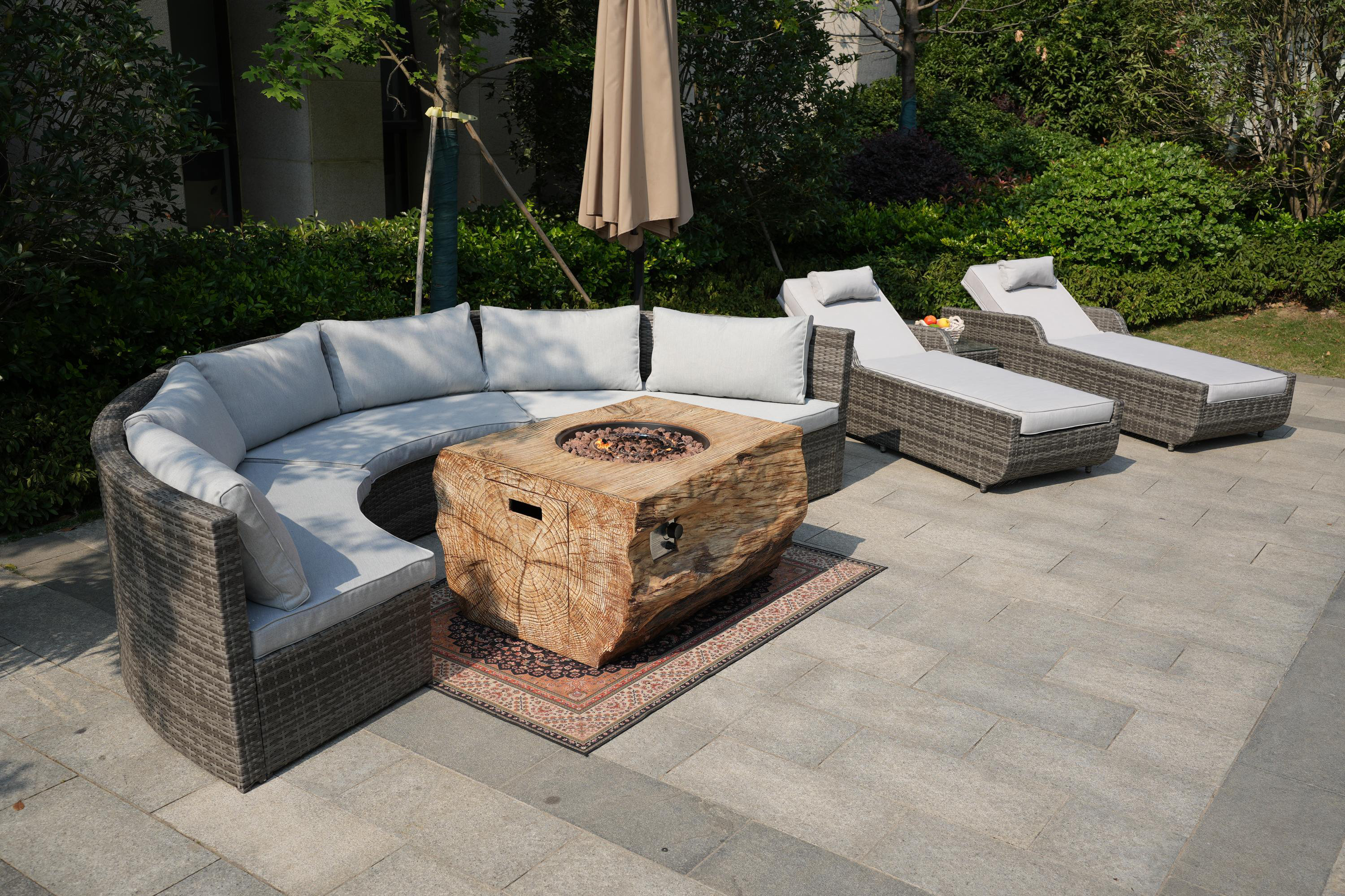 Sol 72 Outdoor™ Kenna Wicker/Rattan 8 - Person Seating Group With ...