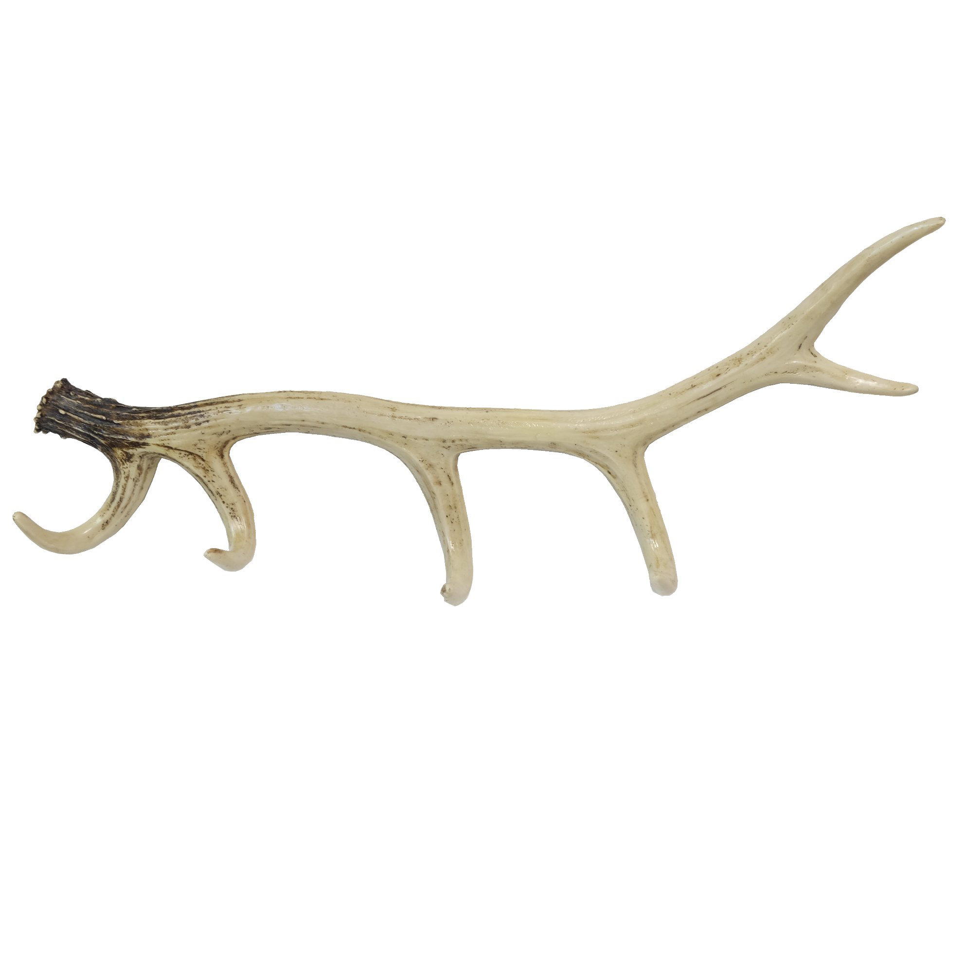 Union Rustic Polyresin Faux Deer Antler 4 - Hook Wall-Mounted ...