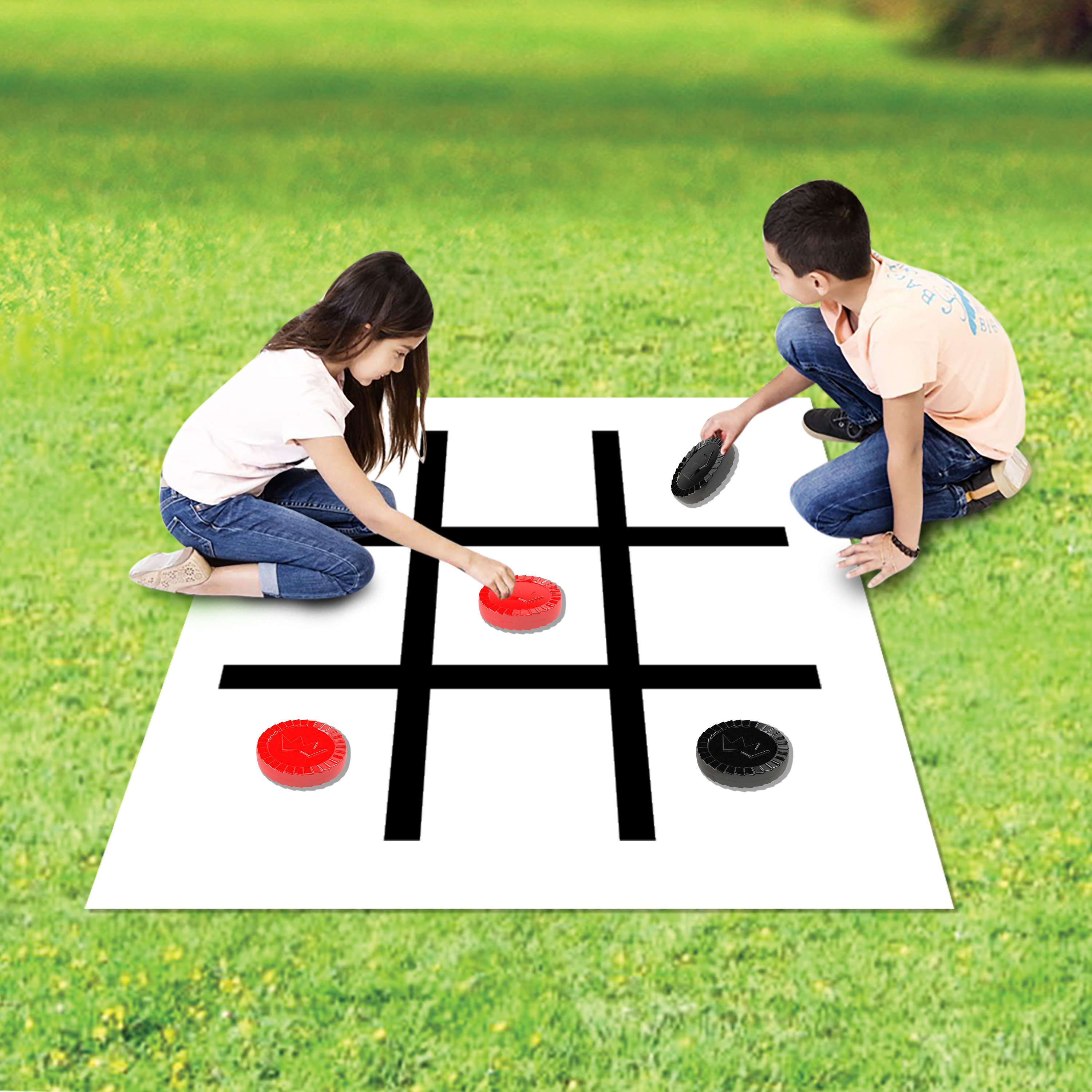 Waloo Sports Jumbo Reversible Checkers & Tic Tac Toe Set & Reviews ...
