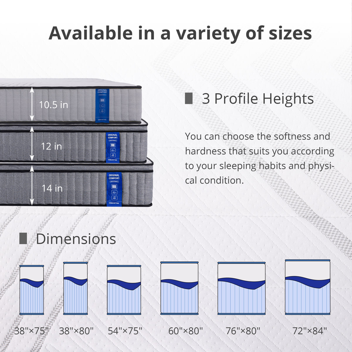 Wayfair Sleep™ Wayfair Sleep 14" Medium Hybrid Mattress & Reviews | Wayfair