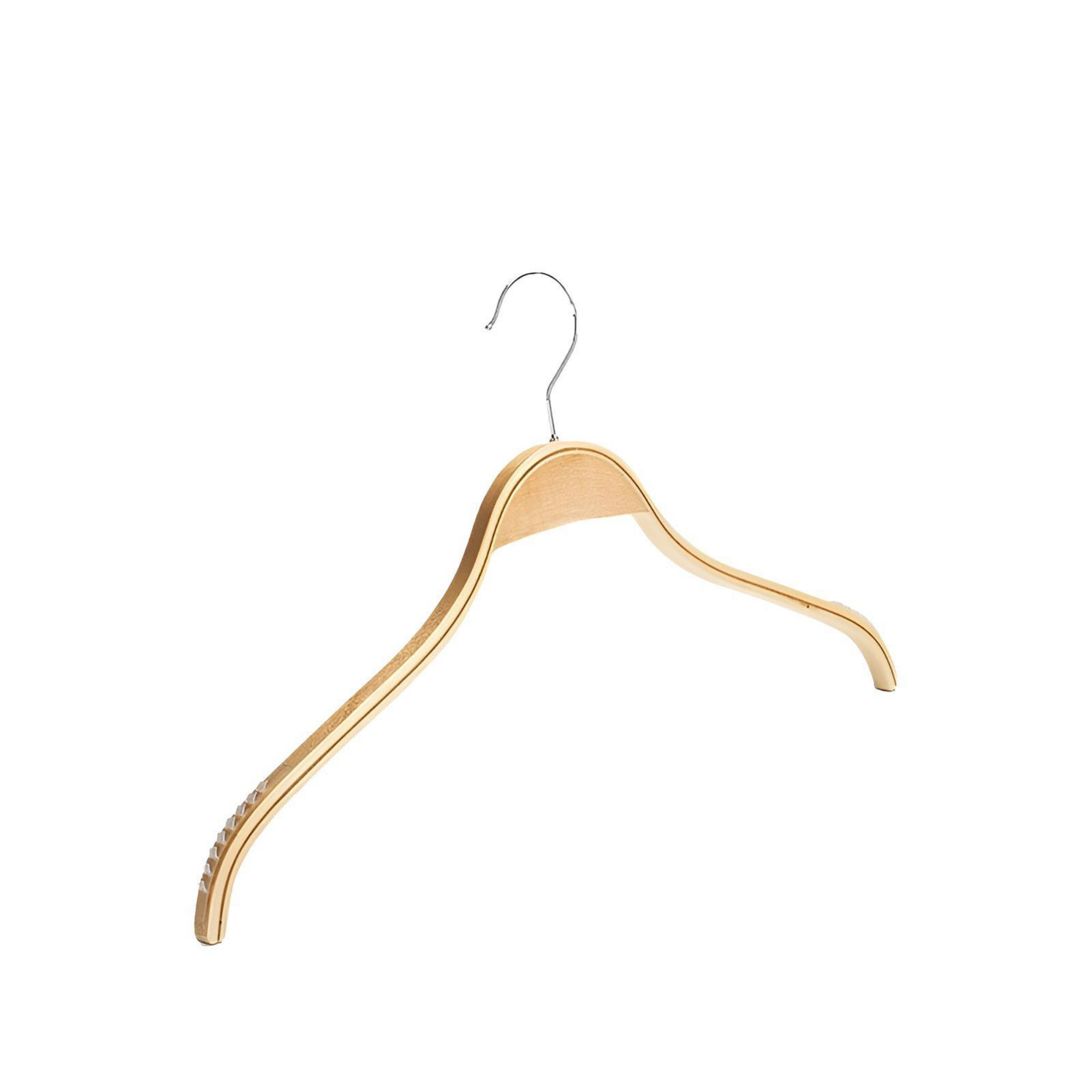 Rebrilliant Wooden Garment Hangers - No Mark Clamping System | Wayfair