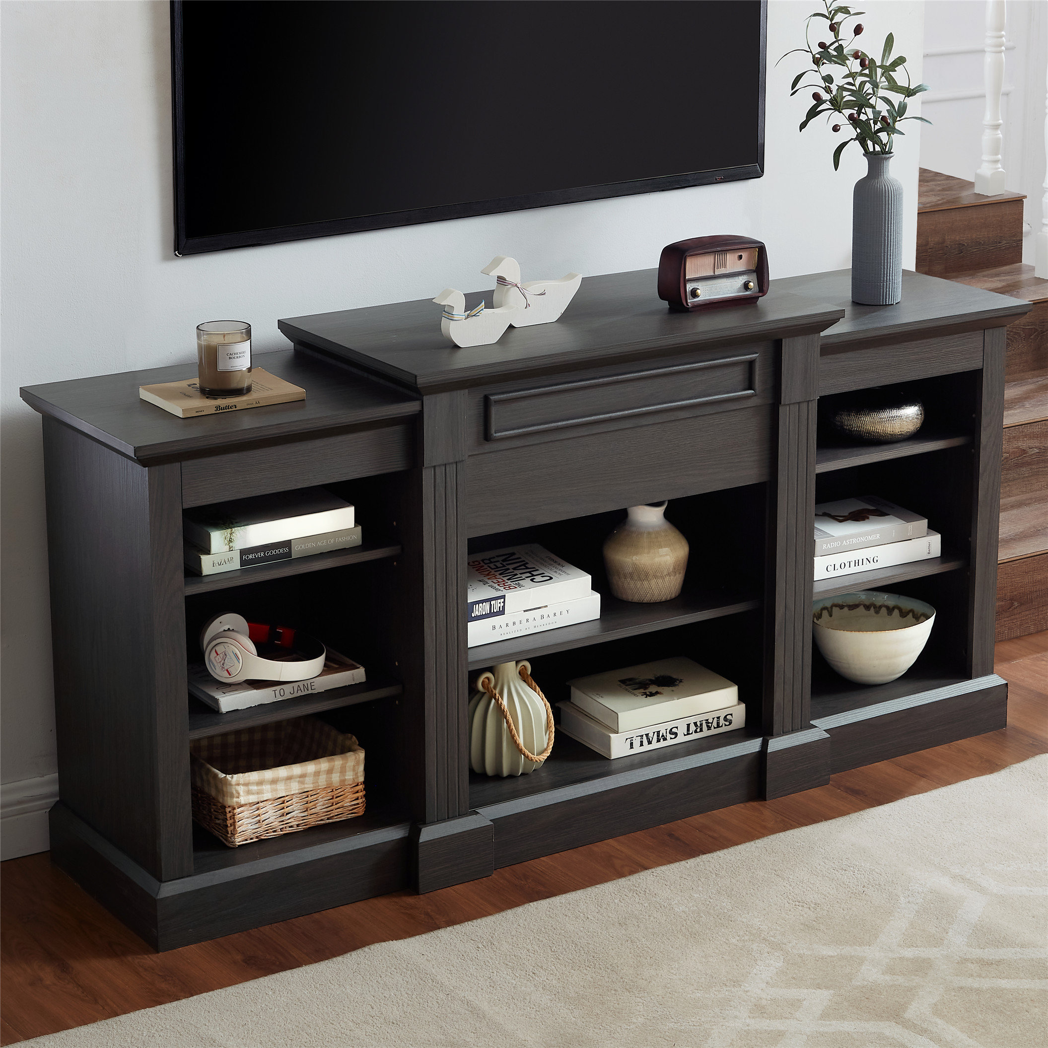 Red Barrel Studio® Modern Media Console Table with Ample Storage and ...