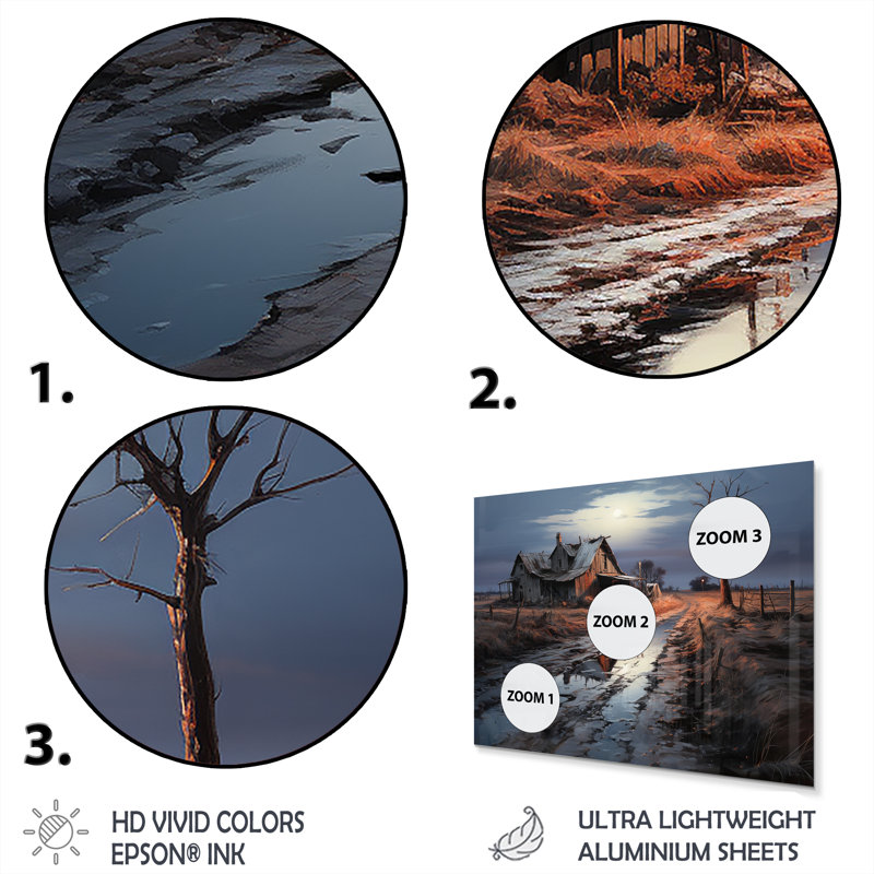 August Grove® Farmhouse Mystique Path II - Landscapes Metal Wall Art ...