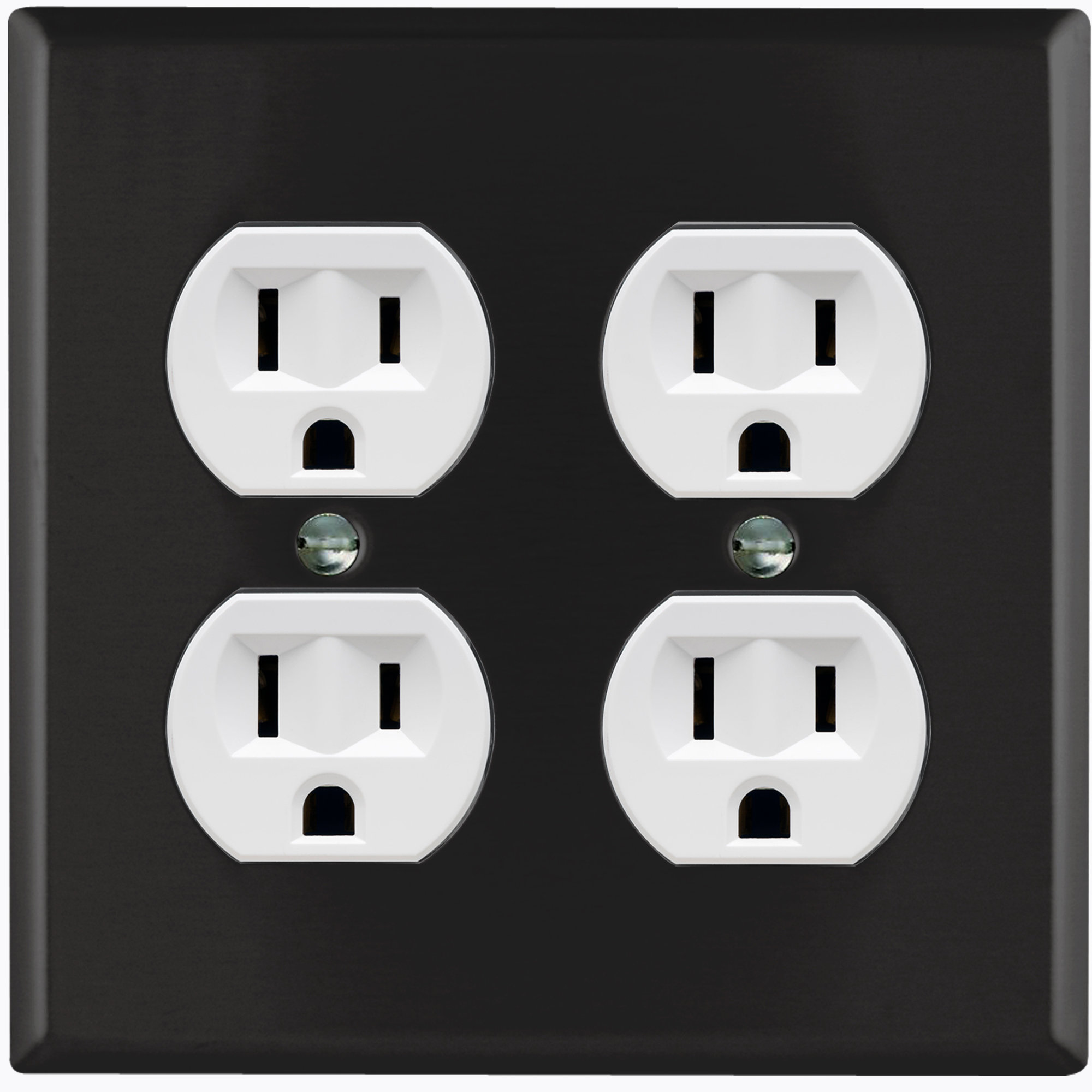 WorldAcc Metal 2-Gang Duplex Outlet Wall Plate | Wayfair