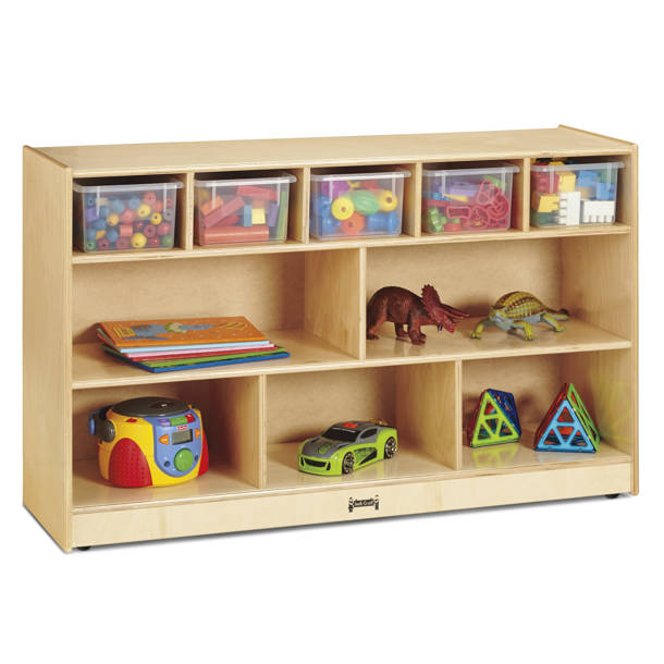 Jonti-Craft® 3 Compartment Manufactured Wood Shelving Unit & Reviews ...