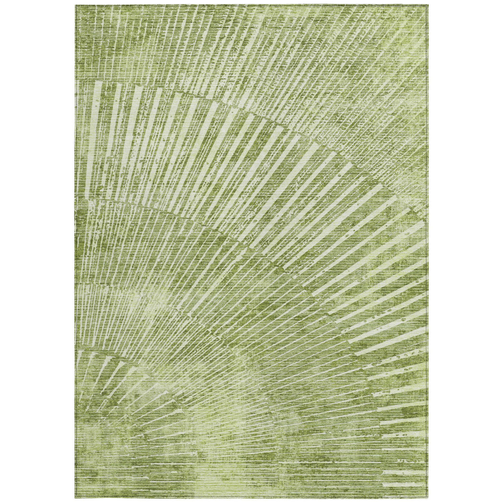 HomeRoots 5' X 8' Sage Abstract Washable Non Skid Indoor Outdoor Area ...