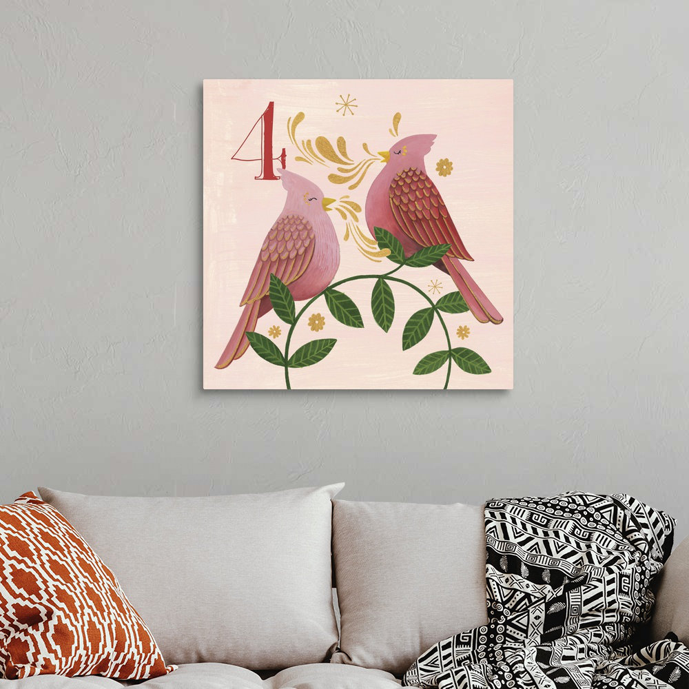 The Holiday Aisle® Twelve Days IV by Grace Popp - Painting Print on ...