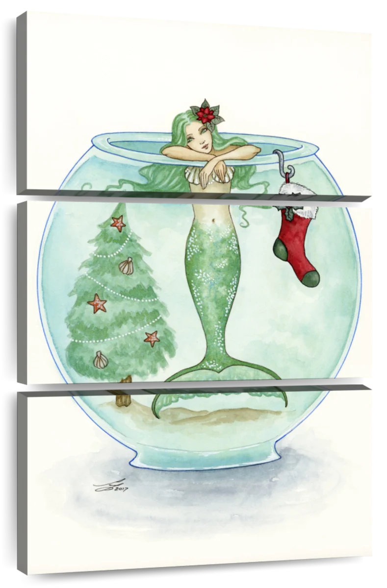 Trinx Kelan Mermaid Waiting For Santa | Wayfair