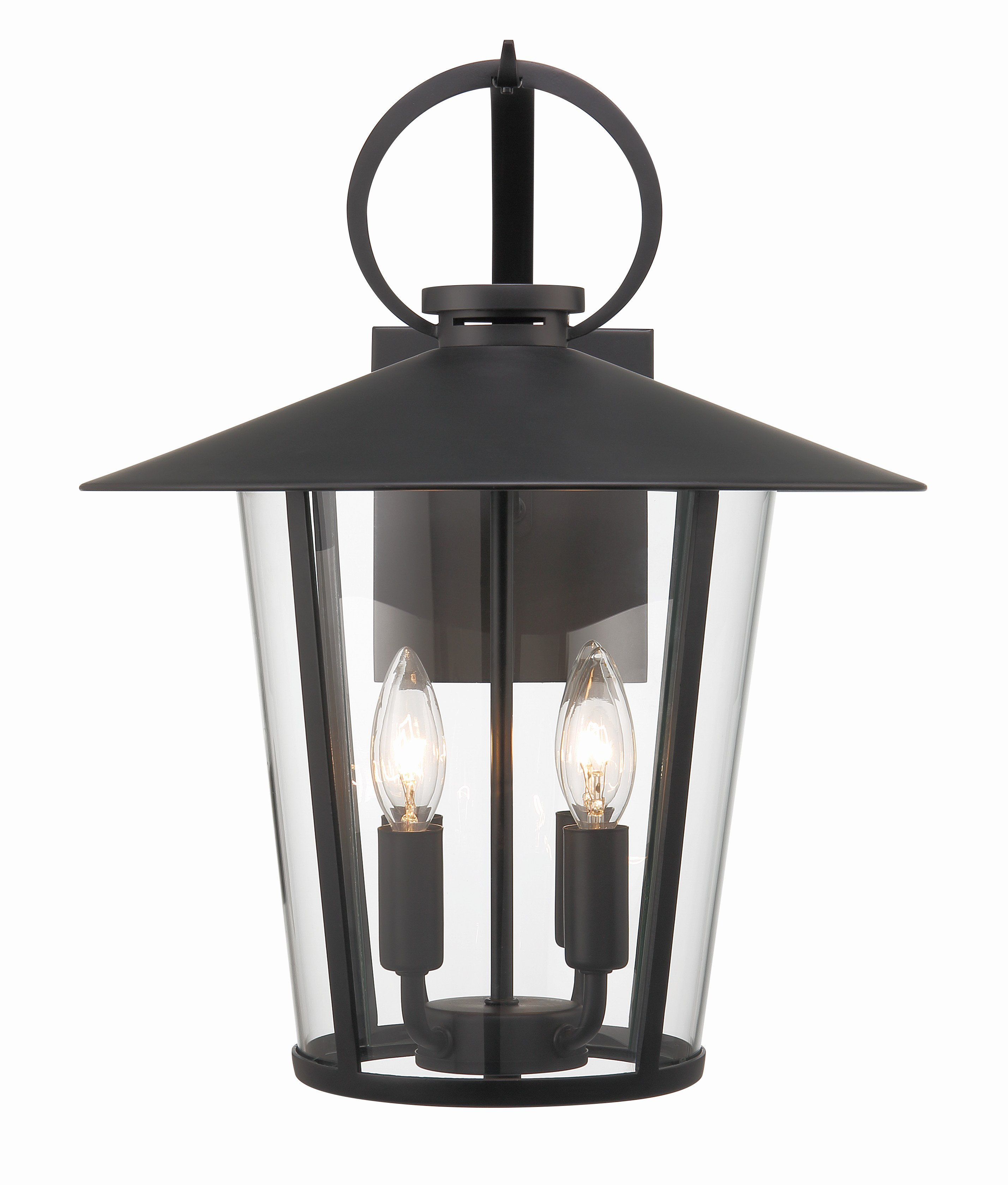 Gracie Oaks Tranesha 4 Light Matte Black Outdoor Wall Mount - Wayfair ...