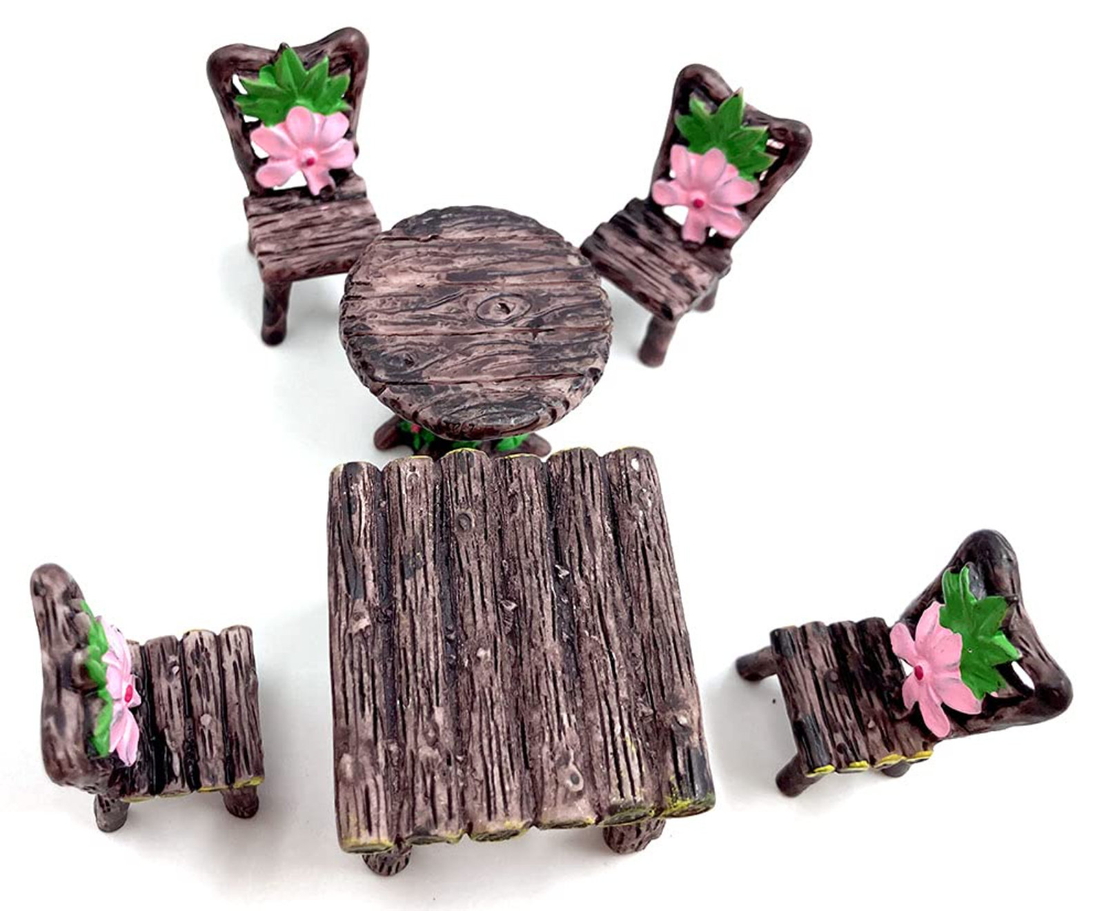 Trinx 6PCS Garden Furniture Miniature Table And Chairs Set - Wayfair Canada