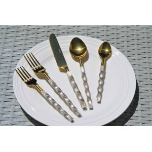 Classy R Us Vibhsa Designer 20 Piece Flatware Set, Service for 4 | Wayfair