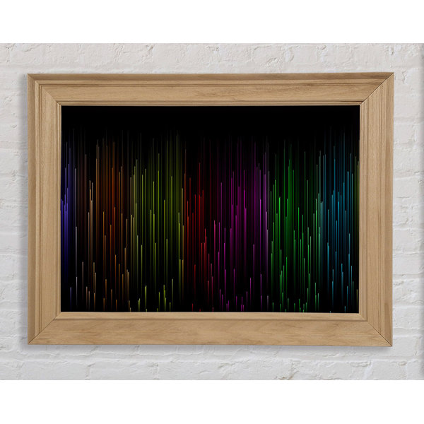 Bright Star Regenbogen-Linien - Einzelne Bilderrahmen Kunstdrucke ...