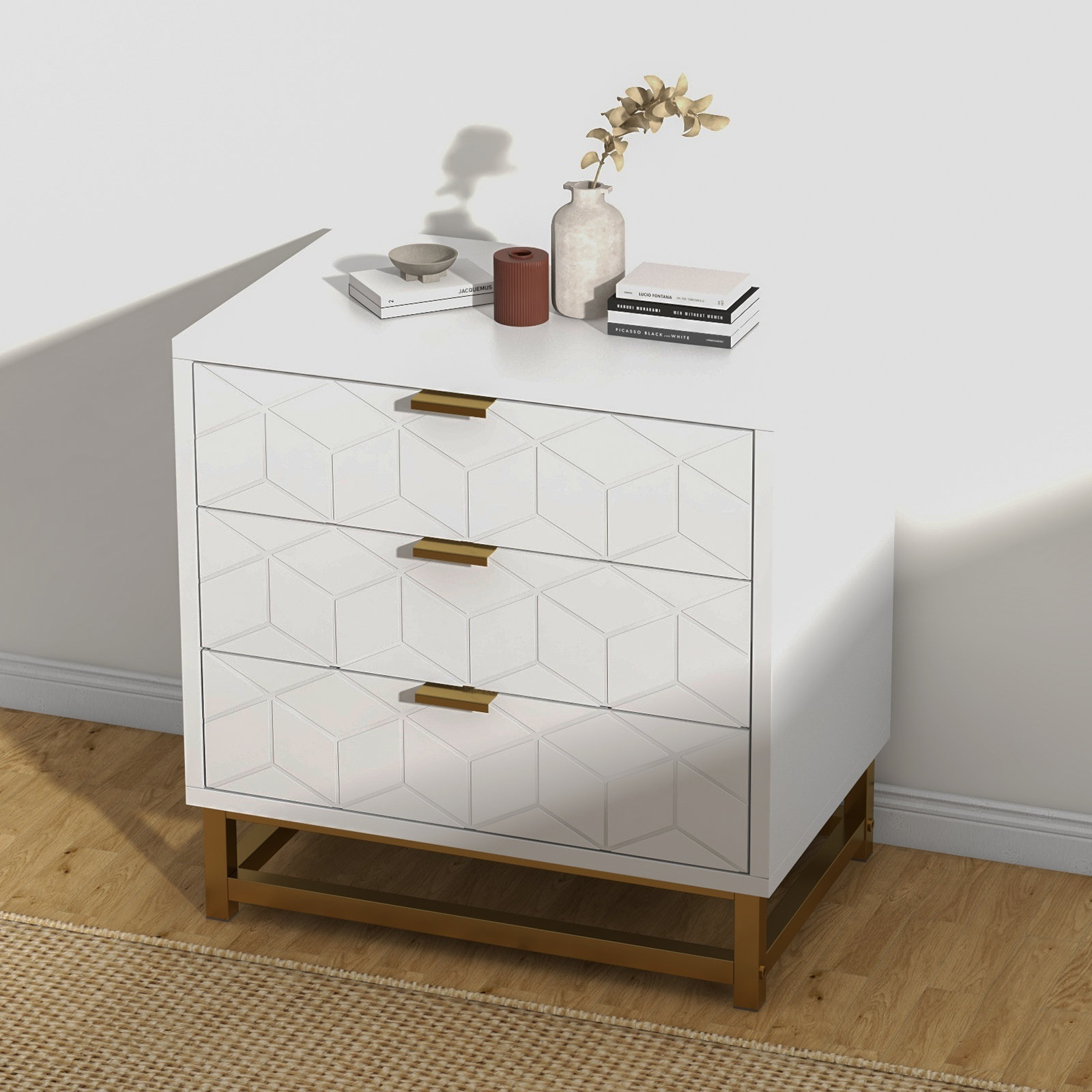 Mercer41 Bearce 3 Drawer 23.6" W Chest & Reviews - Wayfair Canada