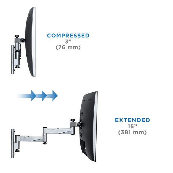 Mount-It! Full Motion RV TV Mount | Lockable TV Wall Mount Designed ...