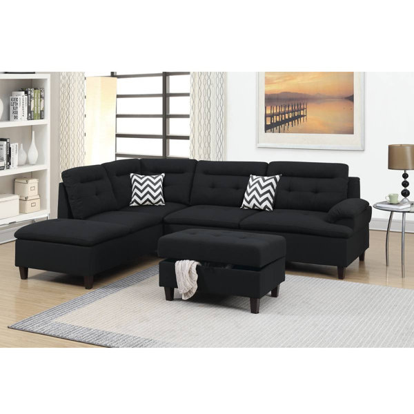 Latitude Run® Raameen 3 - Piece Upholstered Sectional - Wayfair Canada