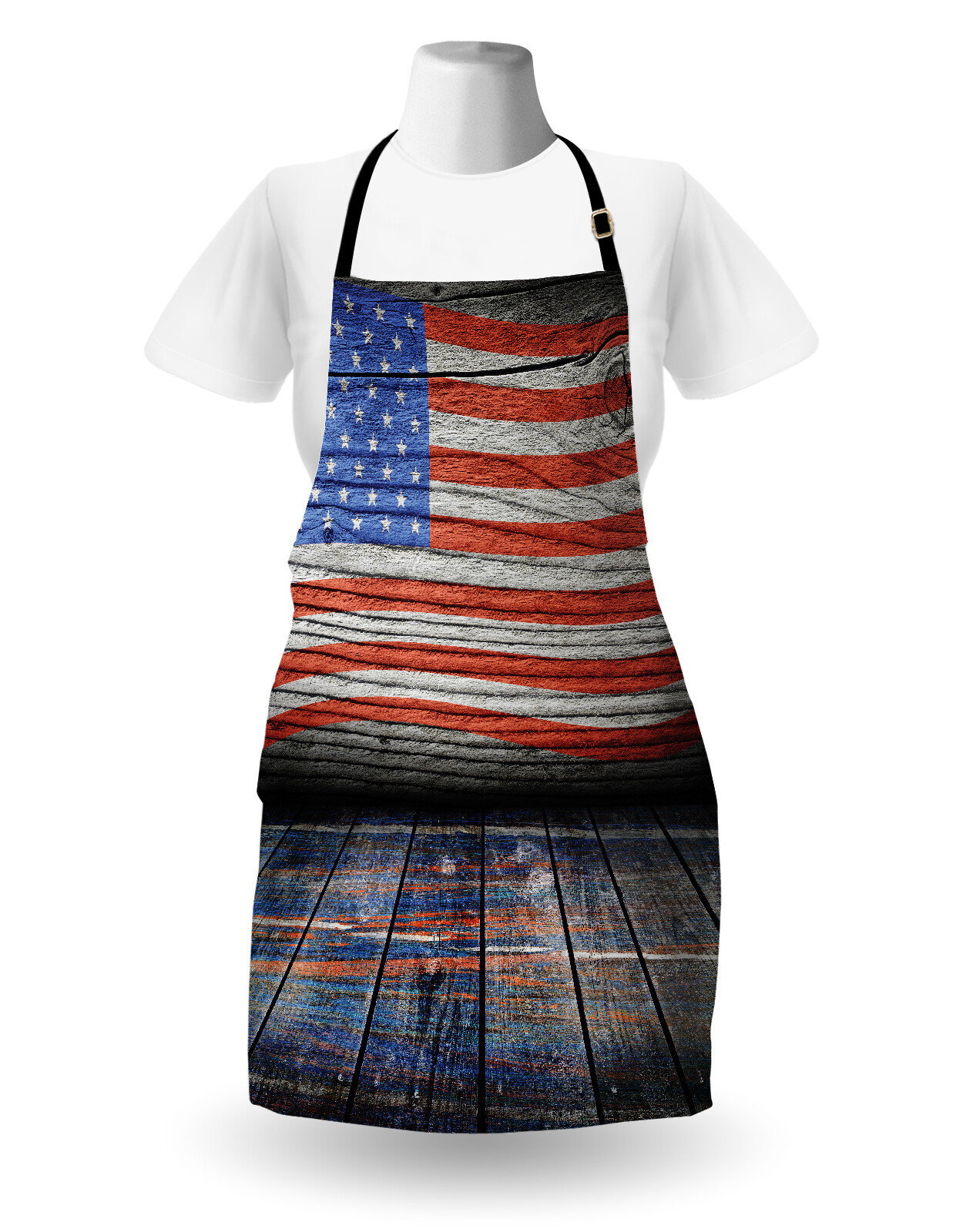 East Urban Home America Apron Unisex Patriotic National Flag Adult Size ...