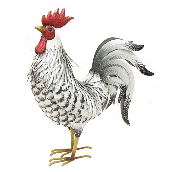 Rosalind Wheeler Alexandra Birds Weather Resistant Metal Garden Statue ...